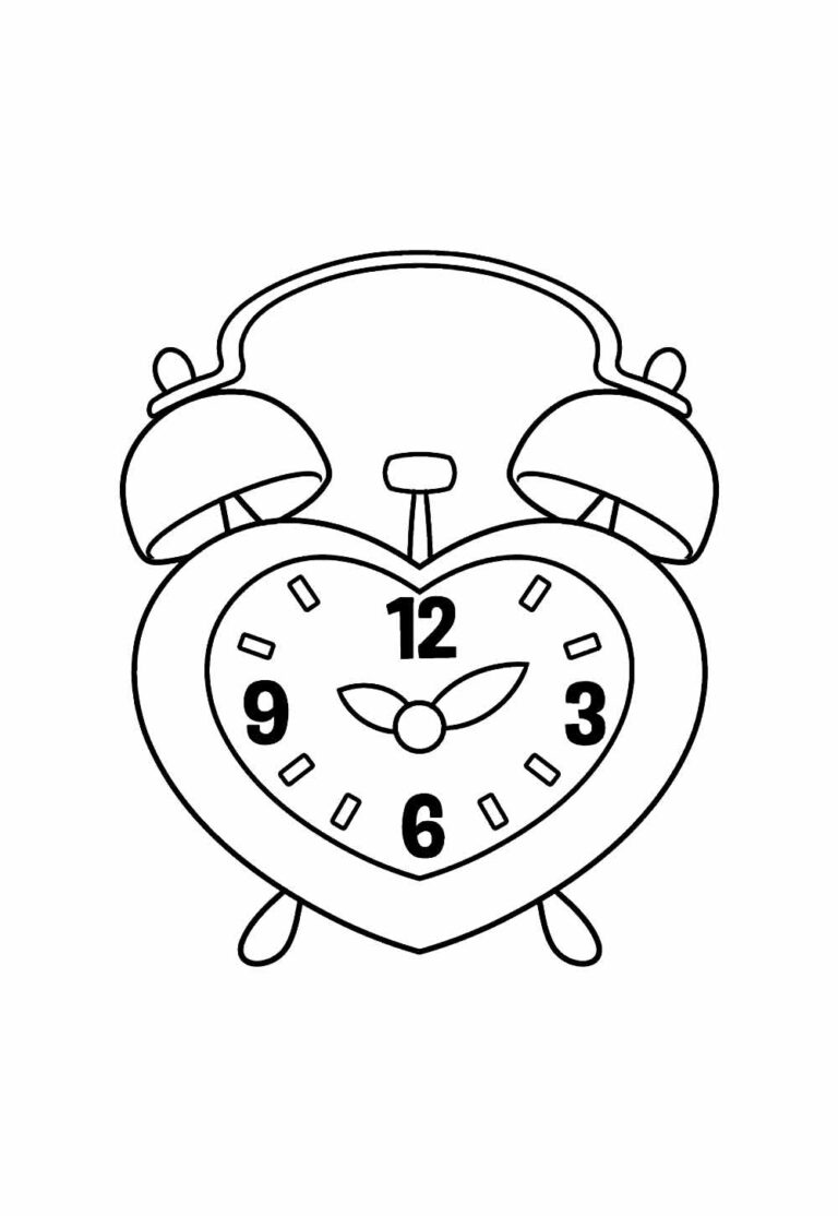 Desenhos de Relógio para Colorir e Pintar - Tudo Para Colorir