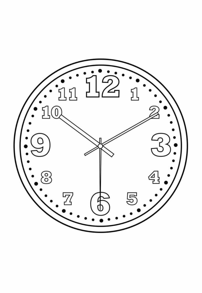 Desenhos de Relógio para Colorir e Pintar - Tudo Para Colorir
