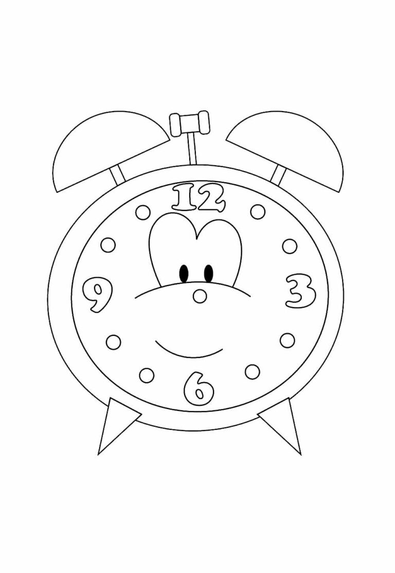 Desenhos de Relógio para Colorir e Pintar - Tudo Para Colorir