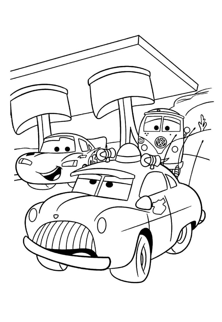 Desenhos do Filme Carros para Colorir e Pintar - Tudo Para Colorir