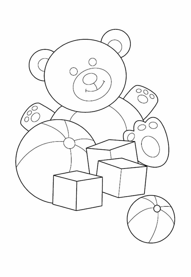 Desenhos de Brinquedos para Colorir e Pintar - Tudo Para Colorir
