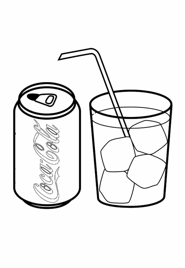 Desenhos da Coca-Cola para Colorir e Imprimir - Tudo Para Colorir