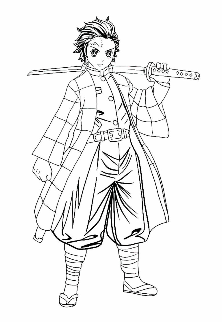 Desenhos de Demon Slayer para Colorir e Pintar - Tudo Para Colorir
