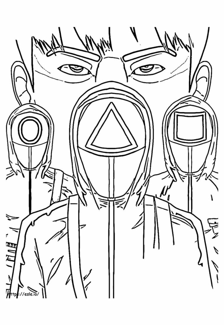 Desenhos de Round 6 para Imprimir e Colorir - Tudo Para Colorir