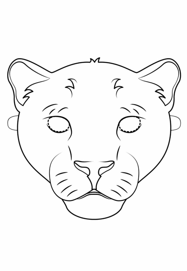 Máscaras de Animais para Colorir e Pintar - Tudo Para Colorir