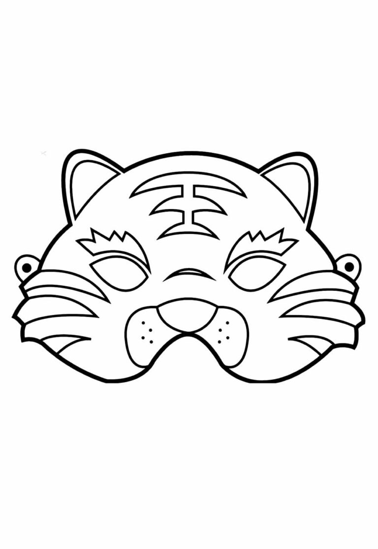Máscaras de Animais para Colorir e Pintar - Tudo Para Colorir