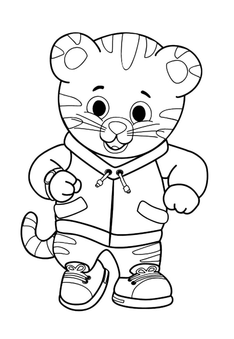 Desenhos de Daniel Tigre para Colorir e Pintar - Tudo Para Colorir