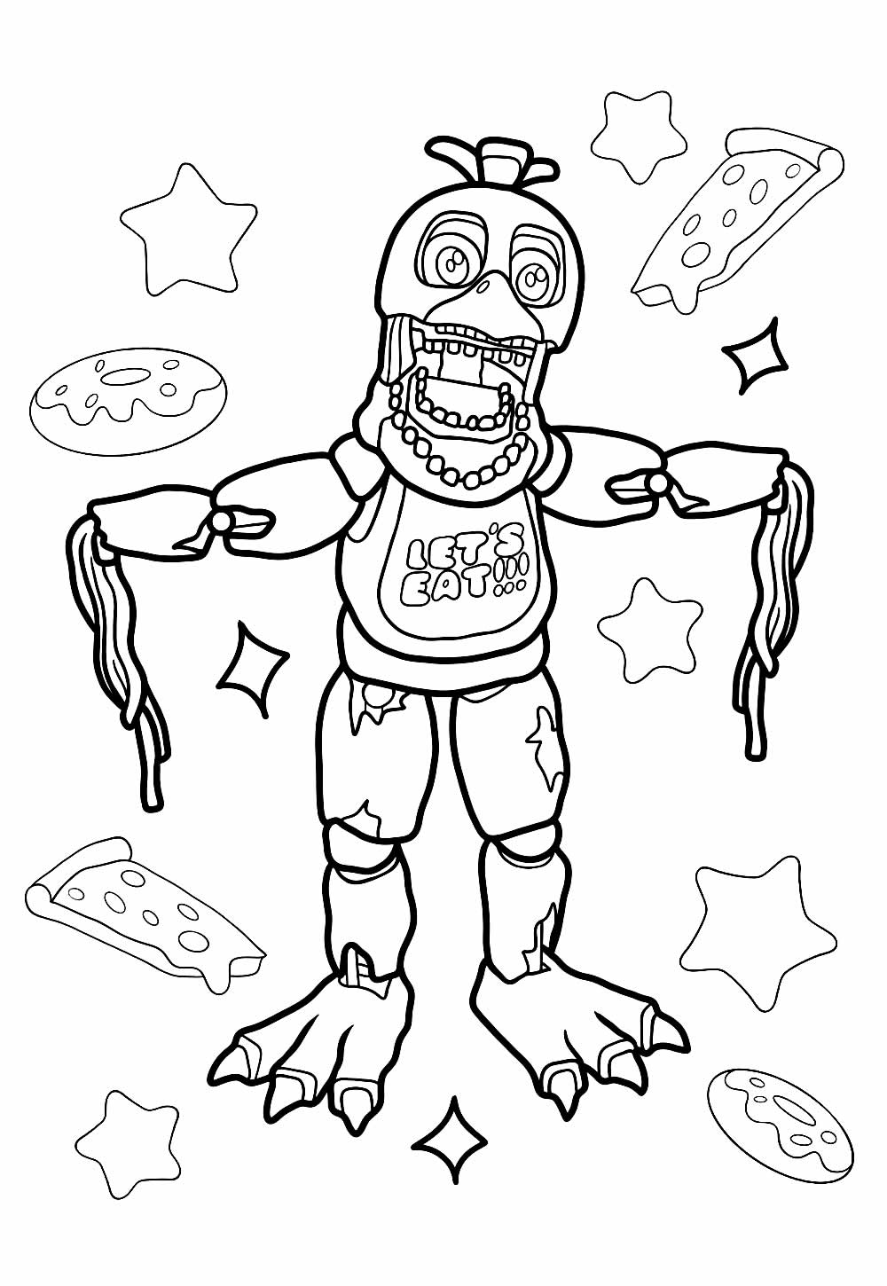 Desenhos de FNAF - Five Nights at Freddys para Colorir - Tudo Para Colorir