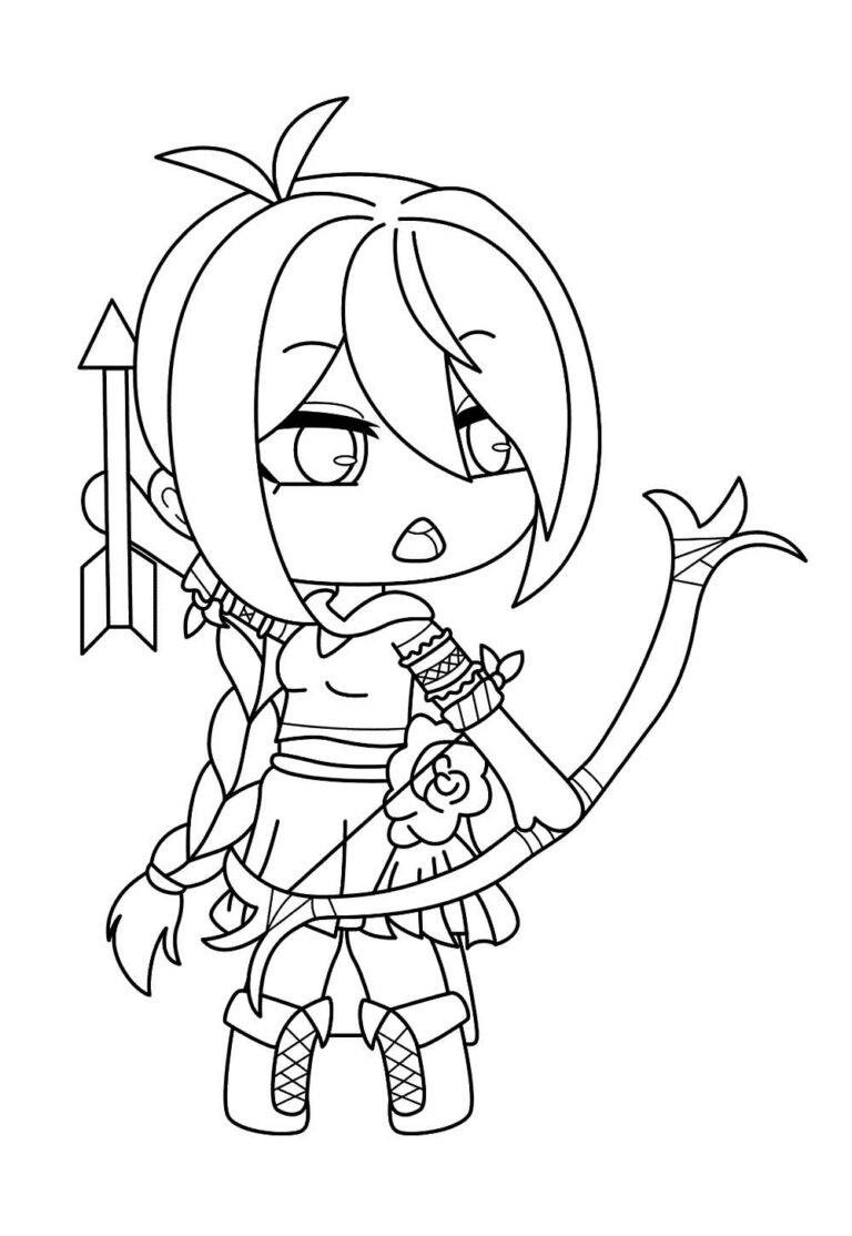 Desenhos de Gacha Life para Colorir e Pintar - Tudo Para Colorir