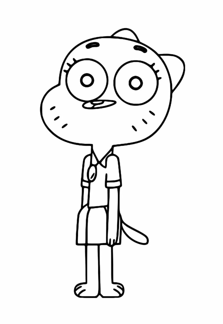 Desenhos de Gumball para Colorir e Pintar - Tudo Para Colorir