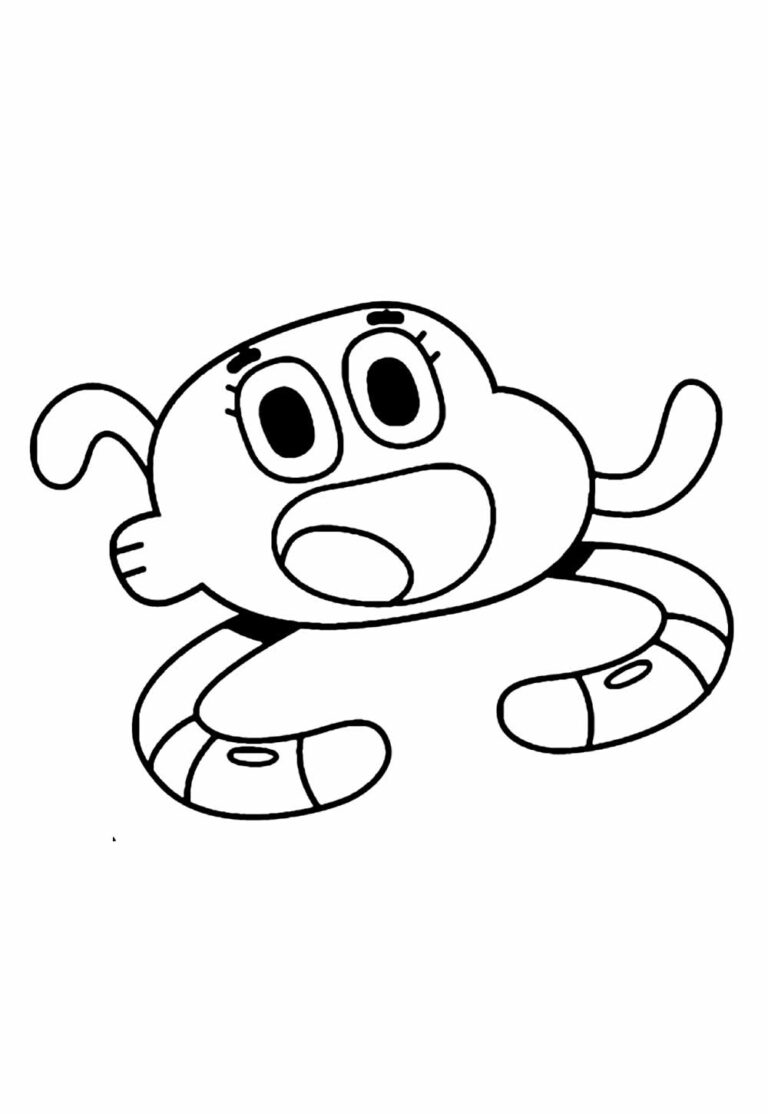 Desenhos de Gumball para Colorir e Pintar - Tudo Para Colorir