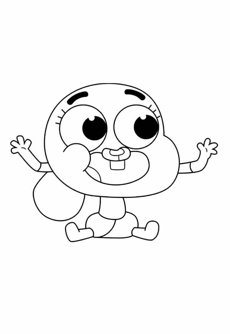 Desenhos de Gumball para Colorir e Pintar - Tudo Para Colorir