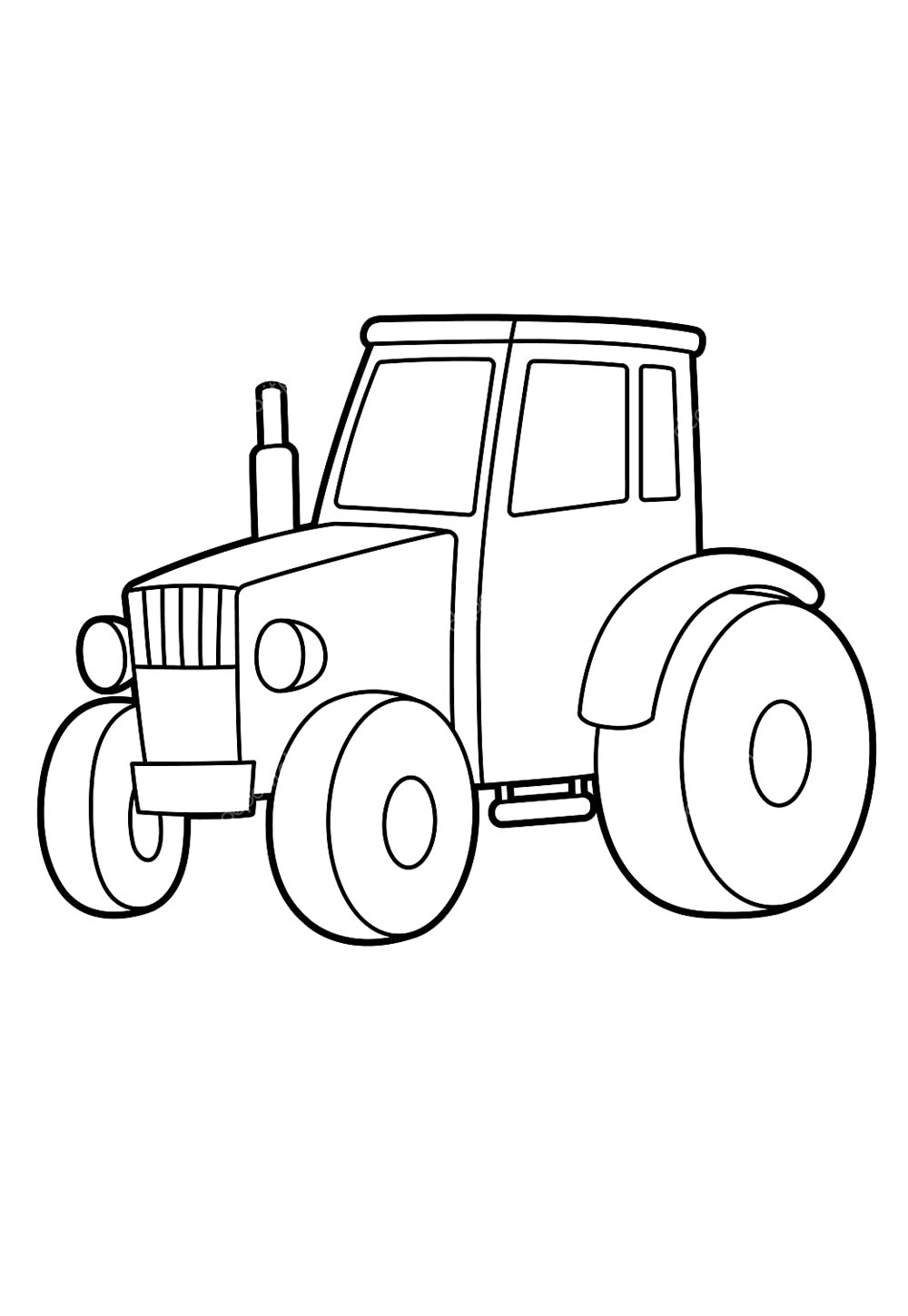 Desenhos de Trator para Colorir e Pintar - Tudo Para Colorir