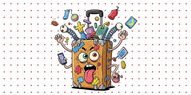 Desenhos de Mala Maluca para Pintar e Colorir - Tudo Para Colorir