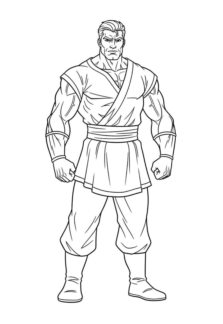 Desenhos de Homem Forte para Colorir e Pintar - Tudo Para Colorir