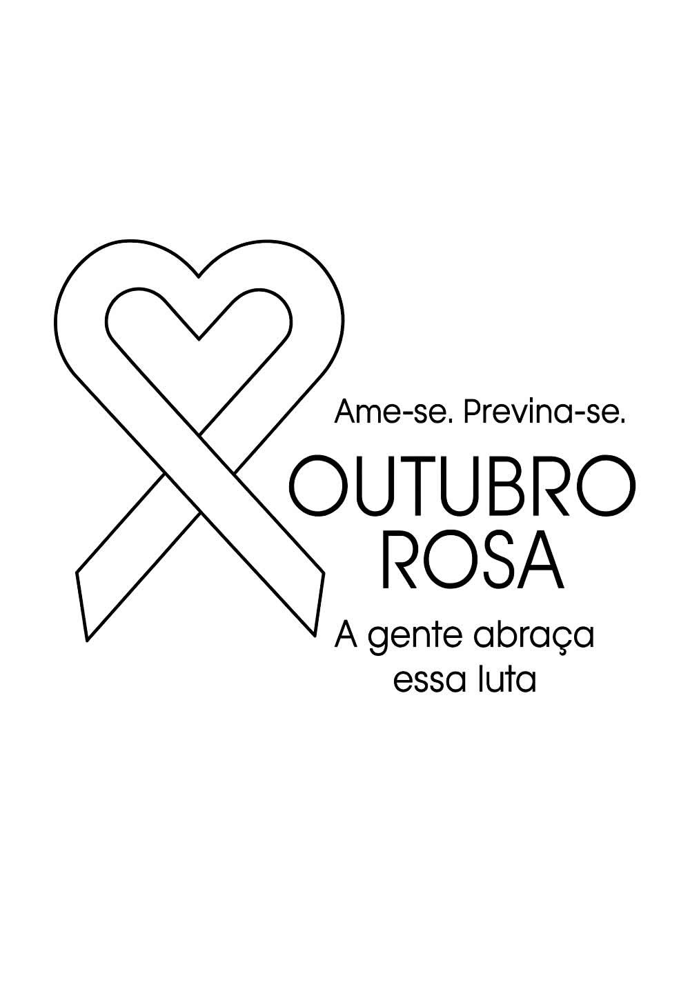 Desenhos de Outubro Rosa para Colorir e Pintar - Tudo Para Colorir