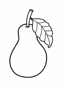 Desenhos de Pêra para Colorir e Pintar - Tudo Para Colorir